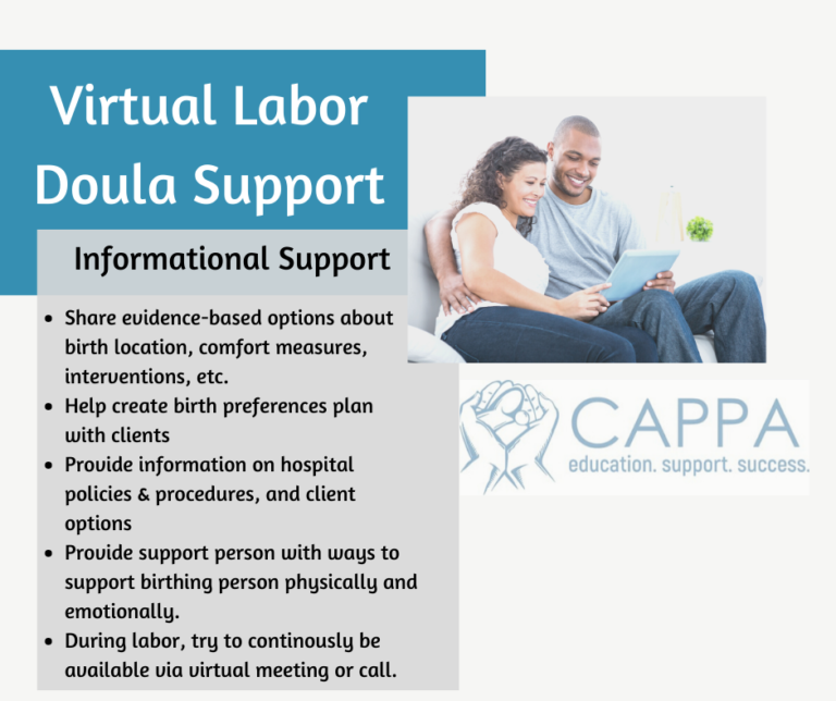 Virtual Labor Doula Support Tips | CAPPA